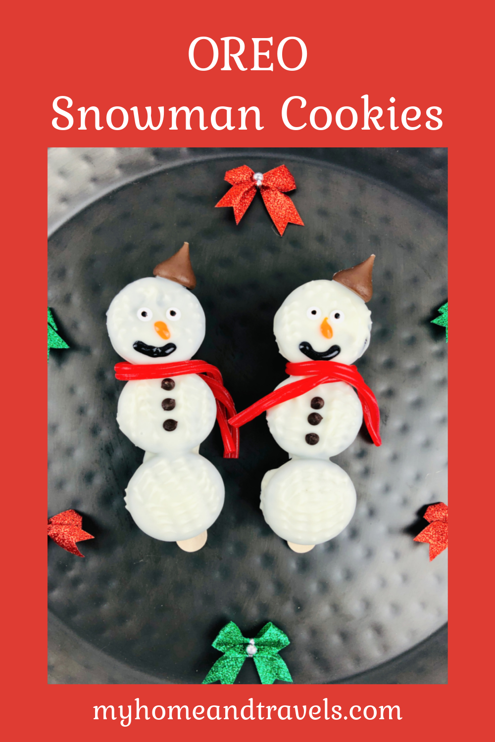 Oreo Snowman Cookies - My Home and Travels